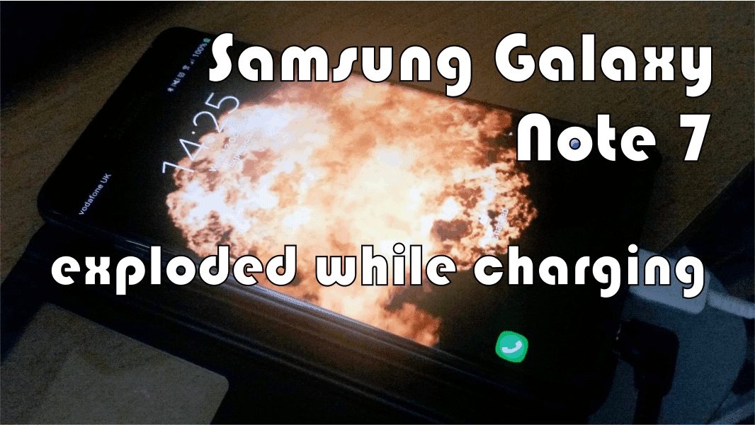 Samsung Galaxy Note 7 exploded while charging | SharedLike
